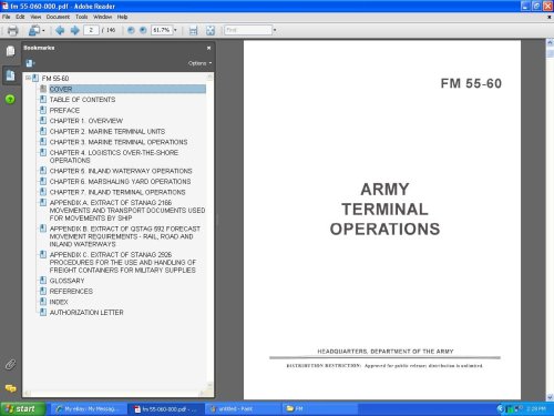Army Terminal Operations (U.S. Army Field Manual, FM 55-60): U.S. Army ...