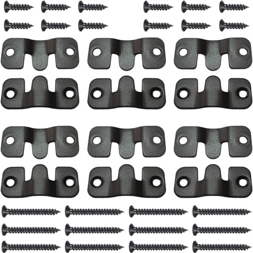 VinBee Flush Mount Bracket, Interlocking Photo Frame Hook 54x30mm Heavy ...