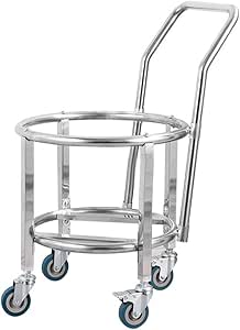 Amazon.com: LXHELIVERY Stainless Steel Cart Stock Pot Stand Mobile Soup ...