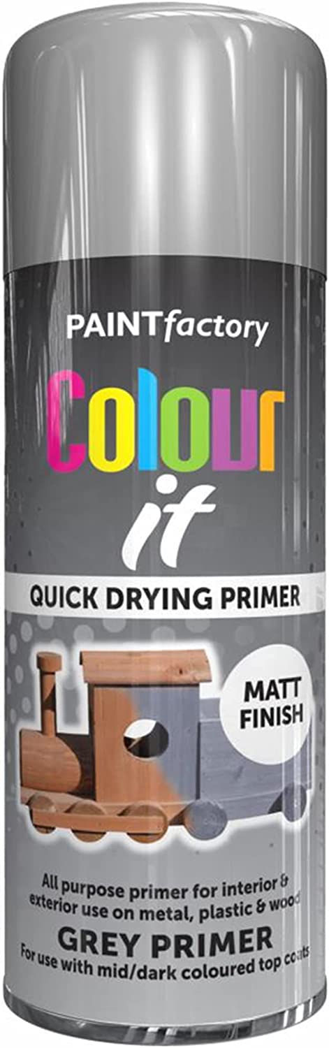 Z&A Grey Primer Spray Paint 400ml - Quick Drying & Long Lasting Matt ...