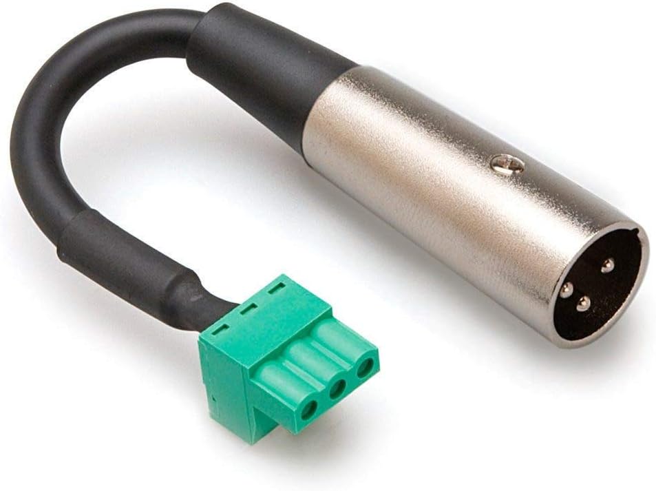 Amazon.com: Hosa Technology PHX-206M BULK Phoenix to 3-Pin XLR Adapter ...