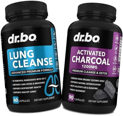 Amazon.com: Lung Cleanse & Activated Charcoal Capsules - Respiratory ...