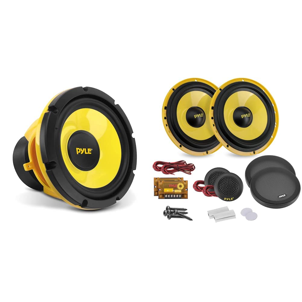Amazon.com: Pyle 8" & 6.5" Car Midbass Speaker System - 400W 4-Ohm ...