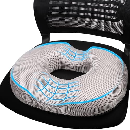 Bomiclss Donut Chair Seat Cushion with Center Hole & U-Shaped Cutout ...
