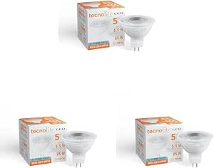 Tecnolite - Foco MR16 LED 5.5 Watts, Luz de Día, Base GX5.3, No ...