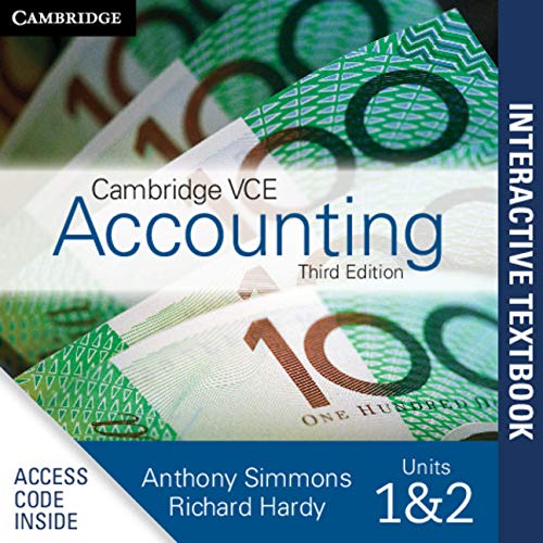 Cambridge VCE Accounting Units 1&2 Digital Card: Simmons, Anthony ...
