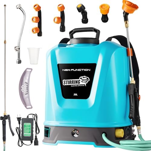 Amazon.com : Upgraded Backpack Sprayer Battery Powered – 5.3 Gallon ...