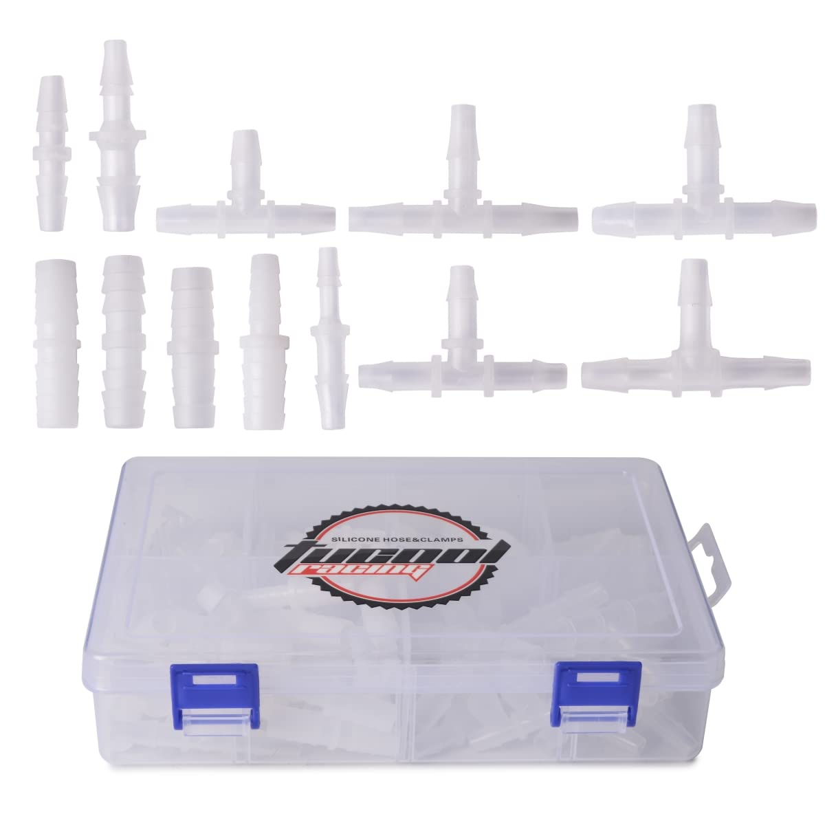 Tucool Racing Plastic Hose Barb Fitting T Shaped 3 Way Joint Splicer ...