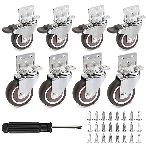 Snapklik.com : Datanly 8 Pack Side Mount Casters