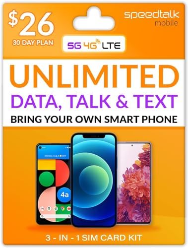 Amazon.com: SpeedTalk Mobile Tracker SIM Card for 5G 4G LTE GSM Pet ...