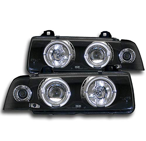 Amazon.com: ZMAUTOPARTS For BMW E36 3Series Sedan 4Dr Halo LED ...