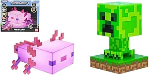 Paladone Minecraft Axolotl Light Decorate Your Desk or Bedside Table ...