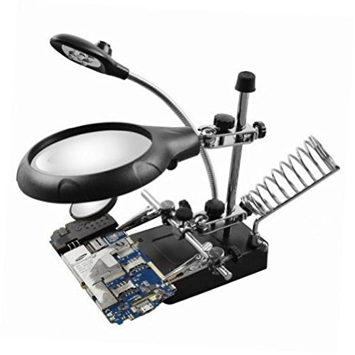 Tools.shop Helping Hand Soldering Iron Stand Magnifying Lens Magnifier ...