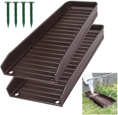 Amazon.com : Rubberific Premium Rubber Downspout Splash Block, Rain ...