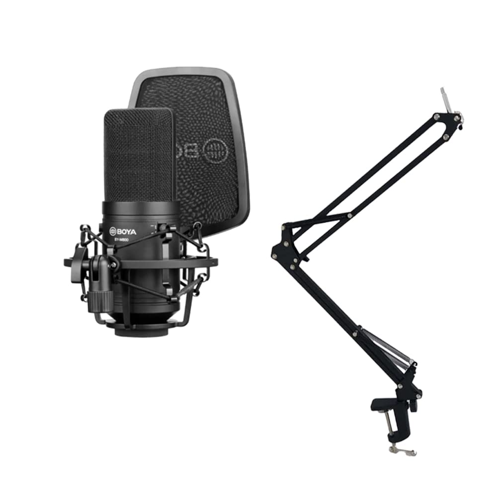 BOYA BY-M800 Large Cardioid Diaphragm Condenser Microphone with Bajaao ...