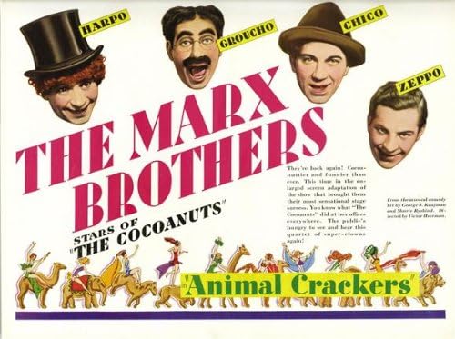 Amazon.com: Animal Crackers Poster Movie B 11x17 Marx Brothers Lillian ...