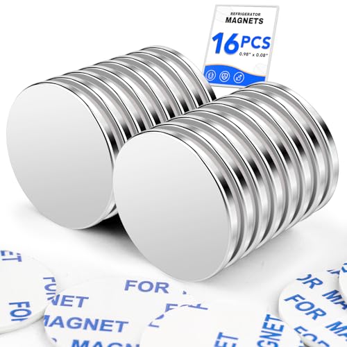 LOVIMAG 16 Pack Strong Magnets, Magnets with Adhesive Backing, Rare ...