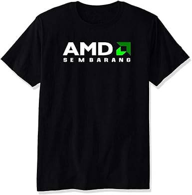 Men's AMD Logo Black Short Sleeve T-Shirt Tee : Amazon.co.uk: Clothing