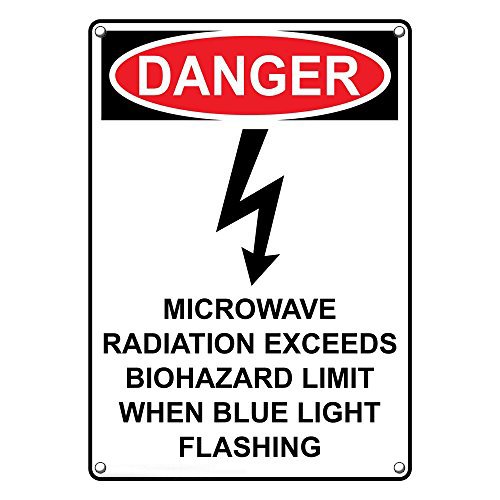 Amazon.com: Weatherproof Plastic Vertical OSHA Danger Microwave ...