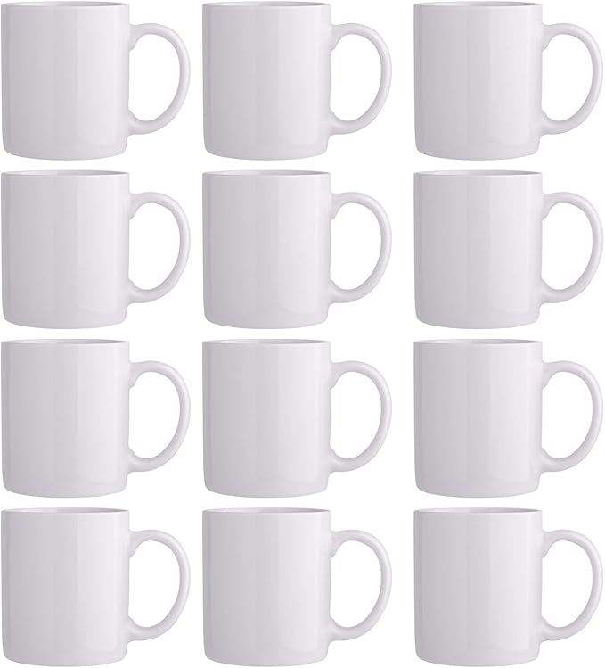 Amazon.com | GBHOME 12 OZ Off White Coffee Mugs, Ceramic Coffee Mugs ...