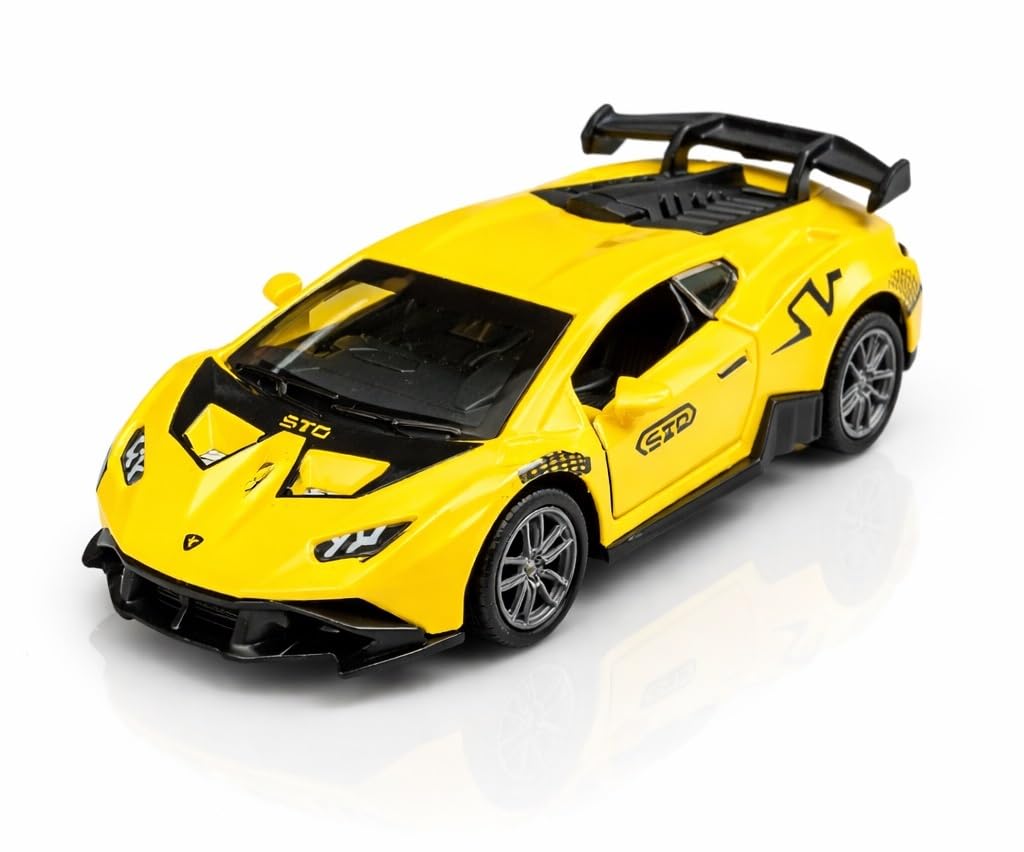 SQUIDSY 1:36 Scale Lamborghini Huracán STO Die-Cast Car – Alloy Pull ...