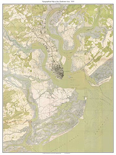 Amazon.com: Charleston Area SC 1919 Topo Map - USGS Custom Composite ...
