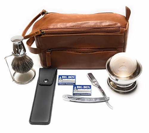 Amazon.com: G.B.S Men’s Wet Shaving Kit- Interchangeable Shaving Razor ...