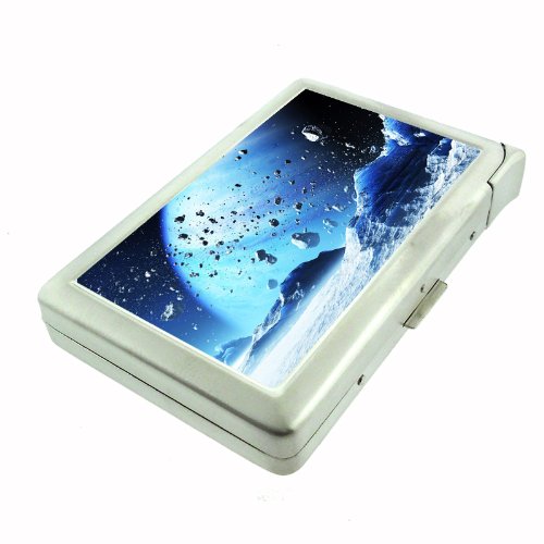 Amazon.com: Metal Cigarette Case with Built In Lighter Planets Design ...