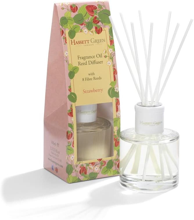 Hassett Green London Fragrance Oil Reed Diffuser - 100ml Glass Bottle ...