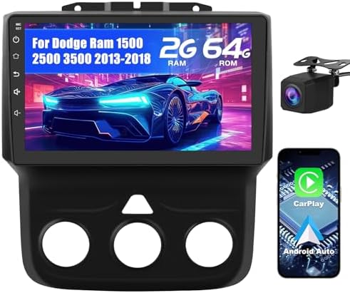Amazon.com: Car Stereo Radio for Dodge RAM 1500 2500 3500, Android 12 ...