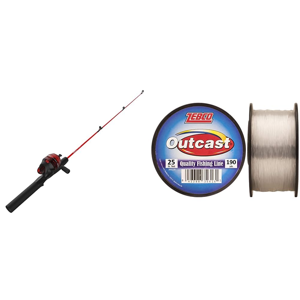 Amazon.com : Zebco Dock Demon Spincast Reel and Fishing Rod Combo, 30 ...