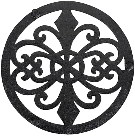 SUMTree Heavy Duty Retangle Cast Iron Trivets, Decorative Trivet Mat ...