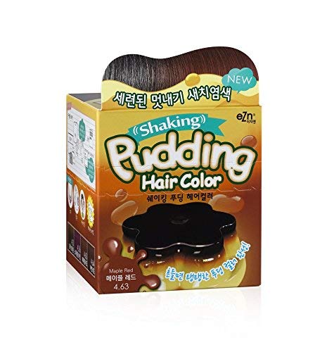 Amazon.com : EZN Pudding Hair Dye Maple Red Hair Color #4.63 Hair Dye ...