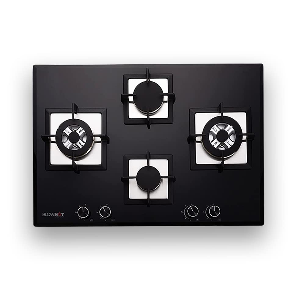Buy BLOWHOT Orion Hob 4 Burner Auto Ignition - 8mm Glass Top - 2 Triple ...