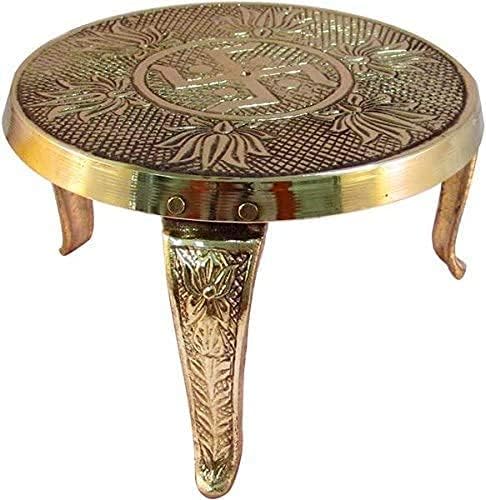 Damurhu Brass Stand Stool Decorative for God Idols, Pooja Artistic ...