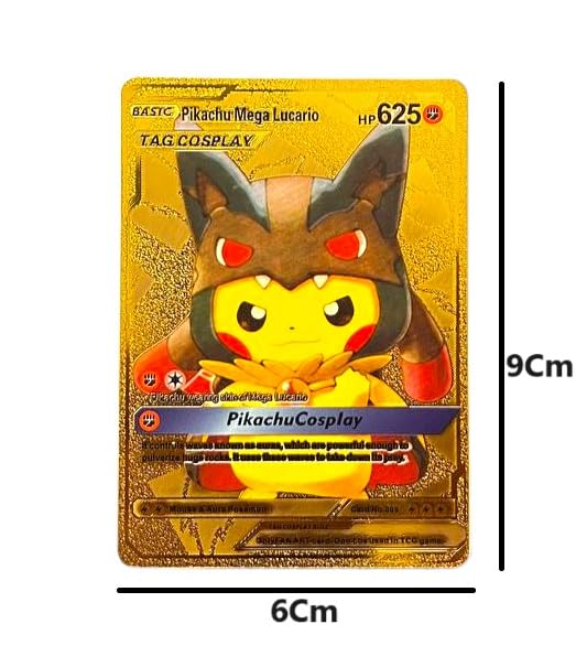 Pikachu Mega Lucario Gold Card