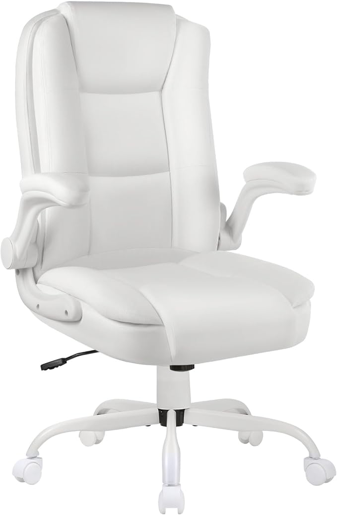 Amazon.com: OFIKA Leather Office Desk Chair,Ergonomic Office Chair with ...