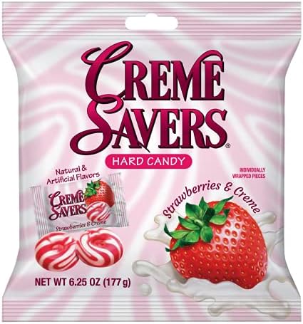 Amazon.com : Creme Savers Strawberries and Creme Hard Candy | The Taste ...