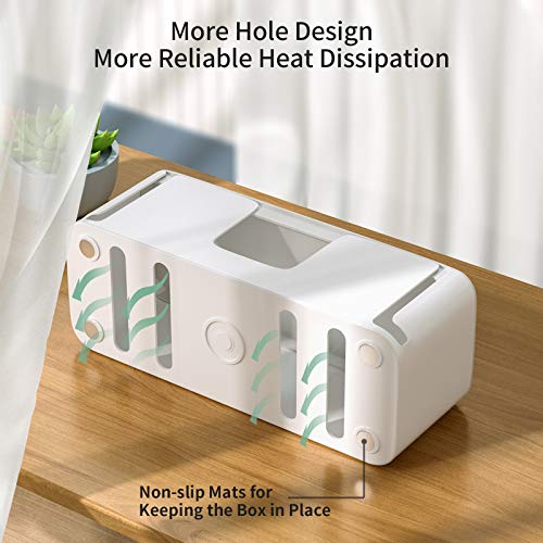 Snapklik.com : Pack Of 2 Cable Boxes, Large And Small, Cable Organiser ...