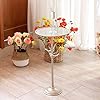 Amazon.com: Antique Gold Pedestal Drink Table Glass Top and Birds in ...