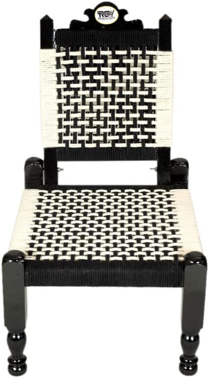 THE ROYAL CRAFTS Traditional handicrafts Black and White Cotton Rope 15 ...