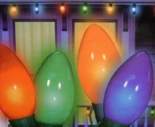 Everstar Set of 100 Multi Color C9 Christmas Lights with 16 Memory ...