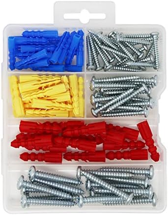 Brackit 206 Piece Drywall Plugs & Anchors Set – Heavy Duty Chipboard ...