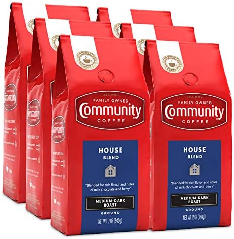 Amazon.com : Community Coffee House Blend 72 Ounces, Medium Dark Roast ...