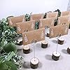Amazon.com: 30 Pcs Rustic Wood Place Card Holders with Swirl Wire ...