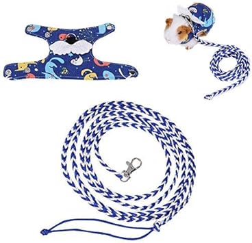 Hamster Leash Harness,Adjustable Small Pet Harness Set Comfort Hamster ...
