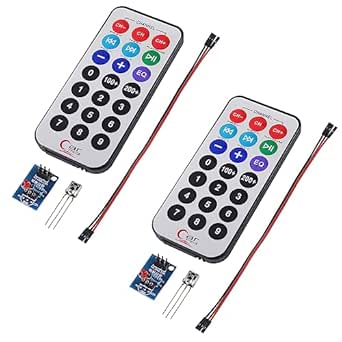 Alinan 2Sets HX1838 NEC Infrared Wireless Remote Control Sensor Module ...