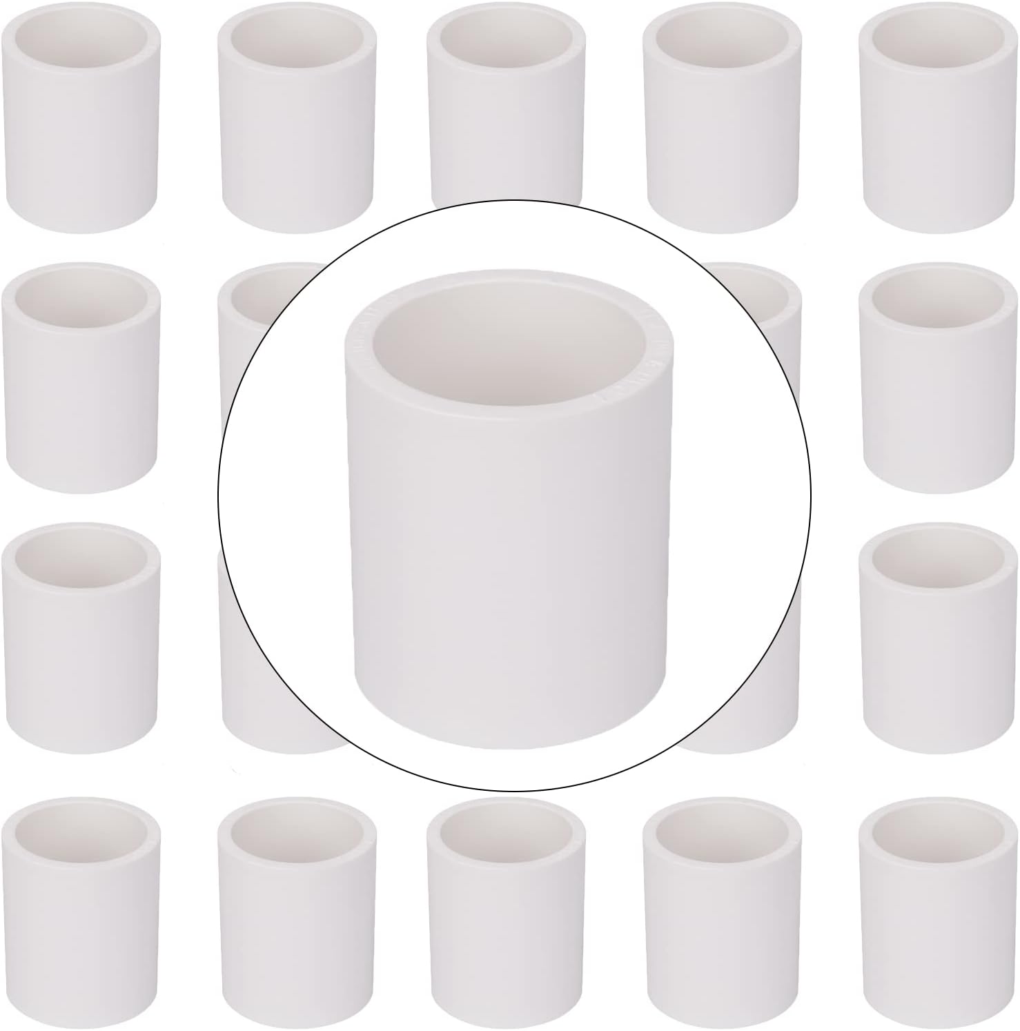 Amazon.com: 20 Pack 1" PVC Couplings Adapter Pipe Fittings, Furniture ...
