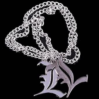 Amazon.co.jp: Death Note Double L Necklace Neck Chain Yagami Cosplay ...