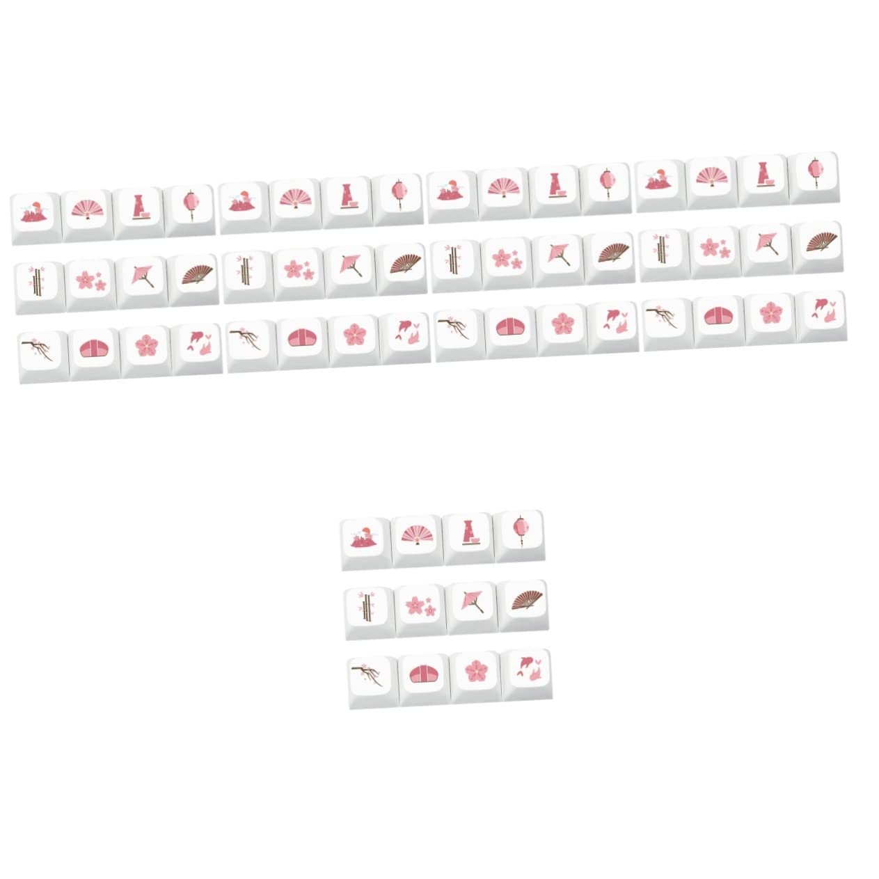 Buy Kawaii Keycaps 80 Pcs Mechanic Keyboard PC Mechanical Keyboard ...